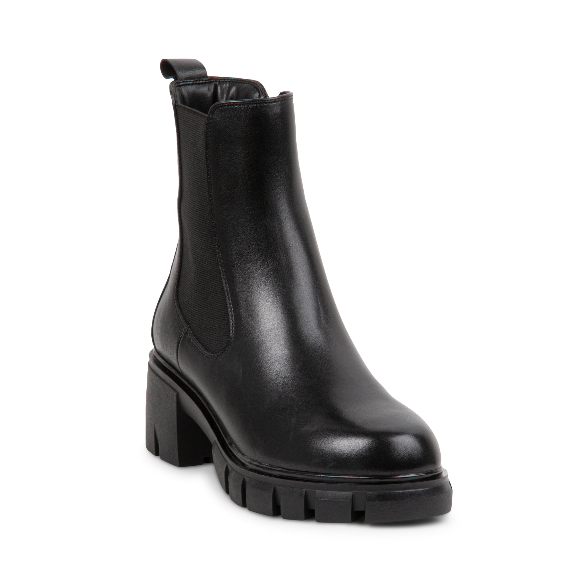 HEATHER Black Leather Ankle Boot | Women's Waterproof Boots – Blondo